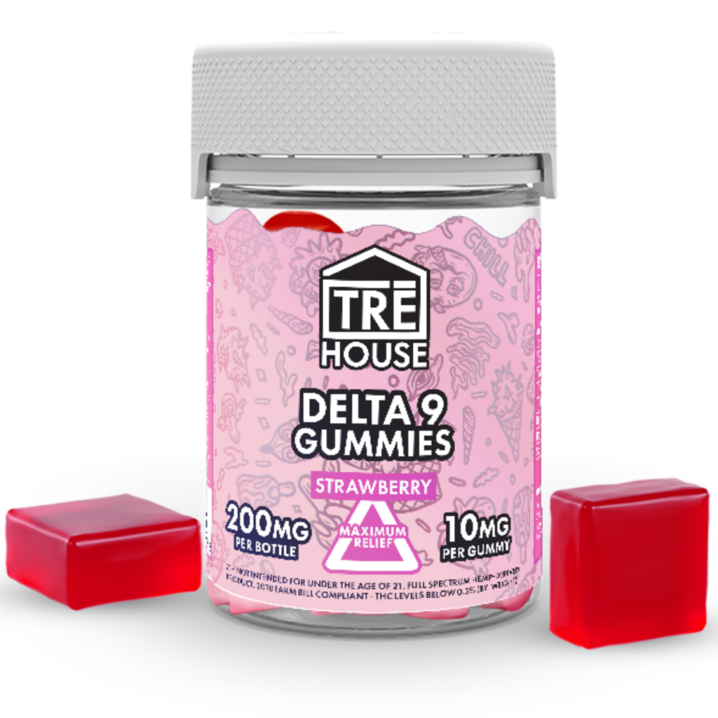 TRE House | Delta-9 THC Gummies Strawberry | 10mg Delta-9 THC - 20ct ...